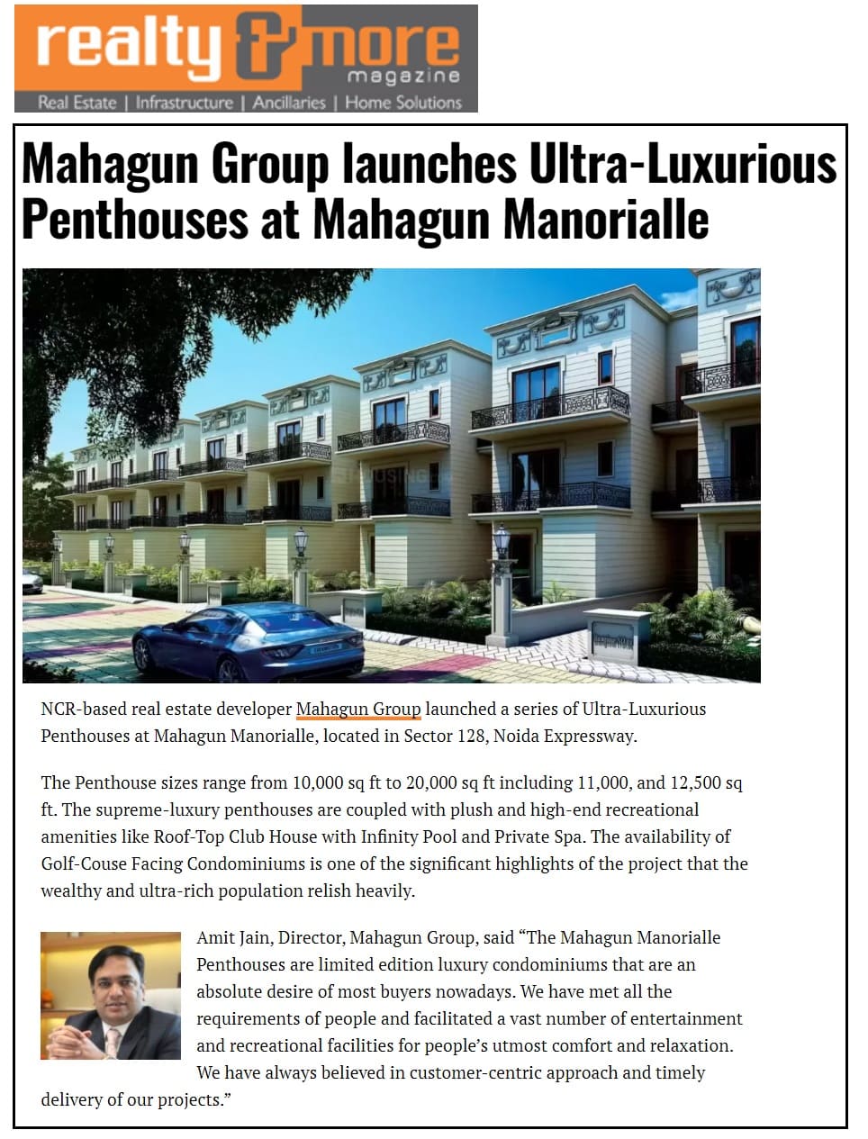 Media - Press Coverage - Mahagun Group