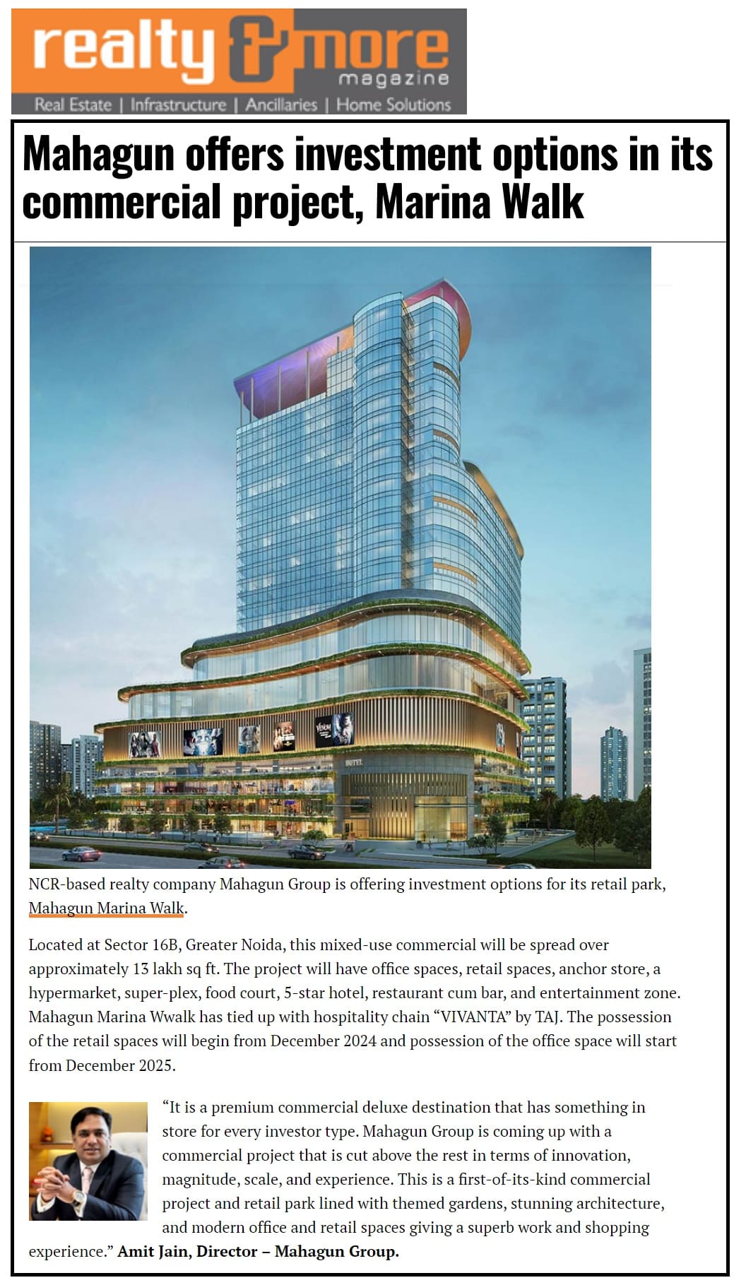 Media - Press Coverage - Mahagun Group